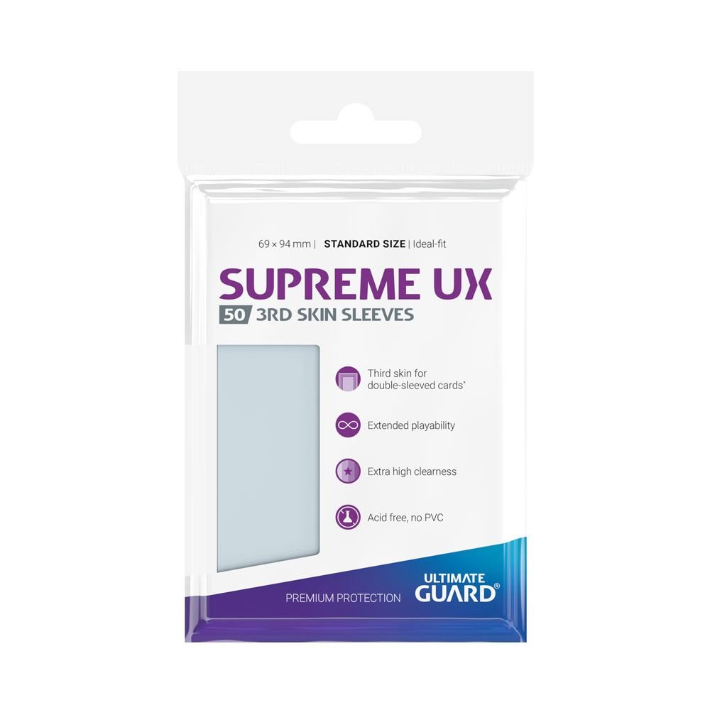 Ultimate Guard Supreme UX 3rd Skin Sleeves Standard Size Transparent ...