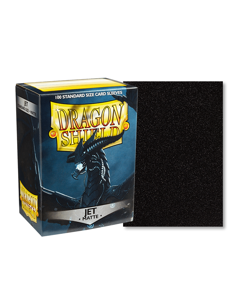 Dragon Shield Jet – Matte Sleeves – Standard Size – The Mystical Tavern