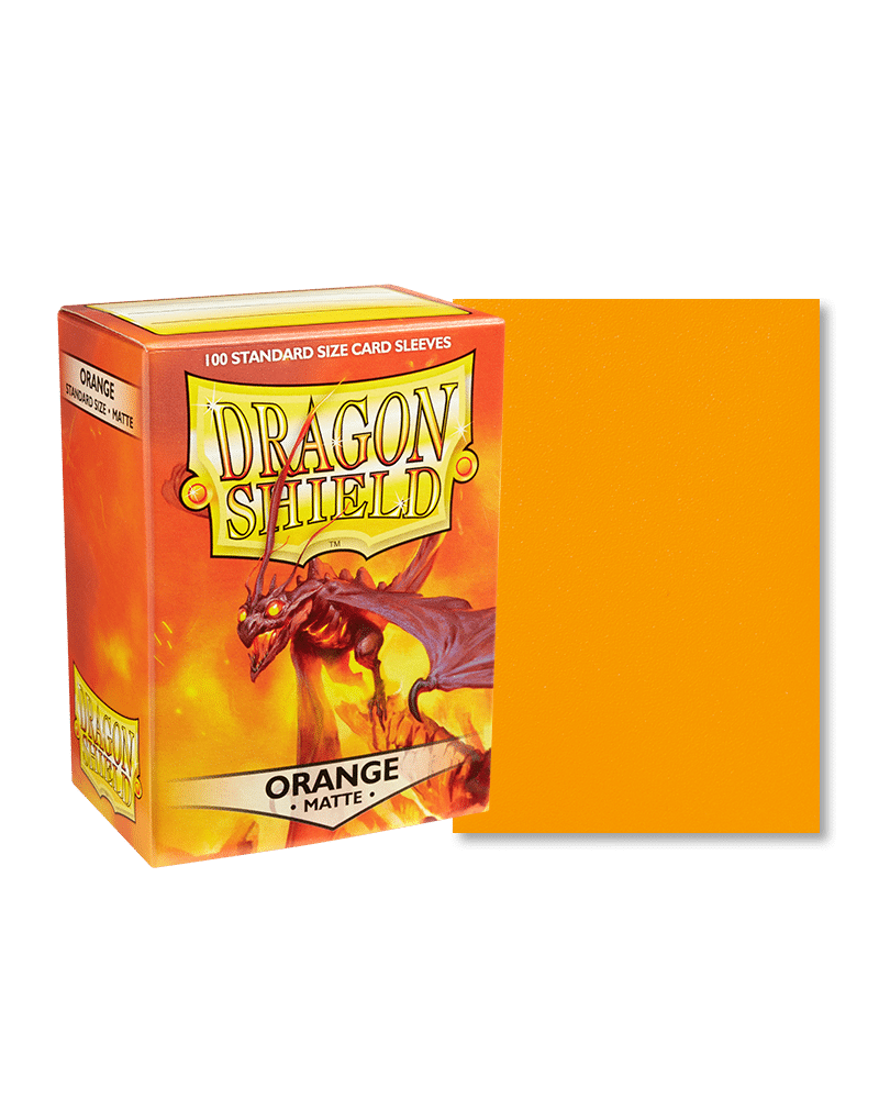 Dragon Shield Orange – Matte Sleeves – Standard Size – The Mystical Tavern