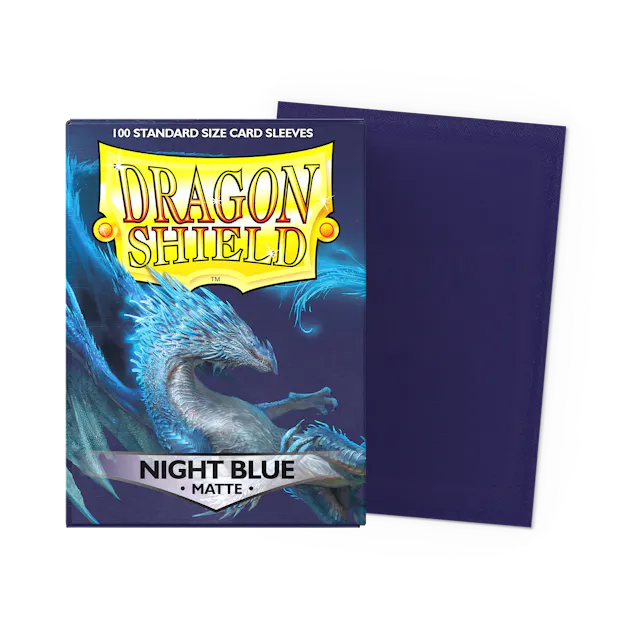 Dragon Shield Night Blue – Matte Sleeves – Standard Size – The Mystical ...
